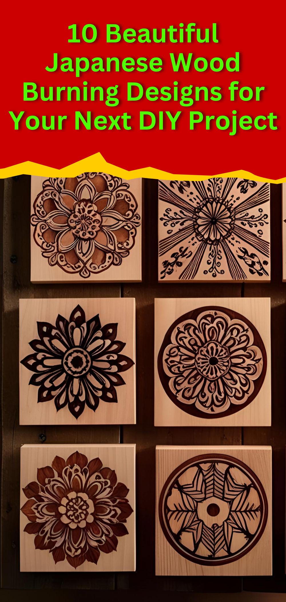 10 Beautiful Japanese Wood Burning Designs to Inspire Your Next DIY Project"