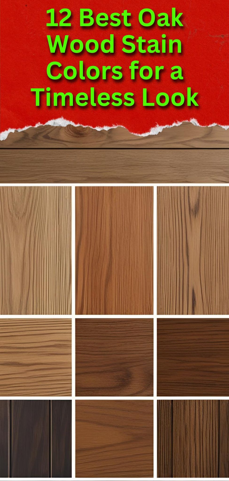 12 Best Oak Wood Stain Colors for a Timeless Look